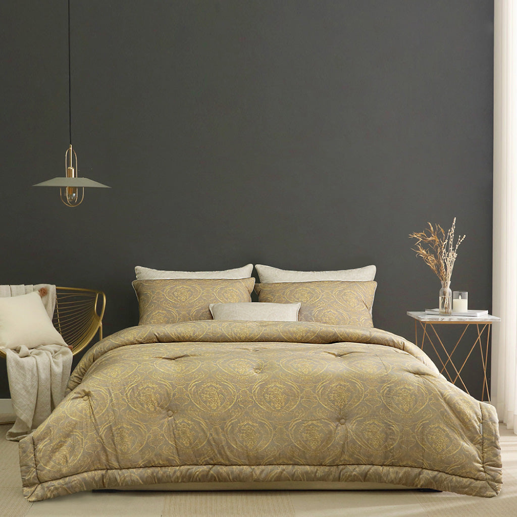 100% Modal Cotton Korean Duvet Bedding Set - Gilt Gold – BDK MINT