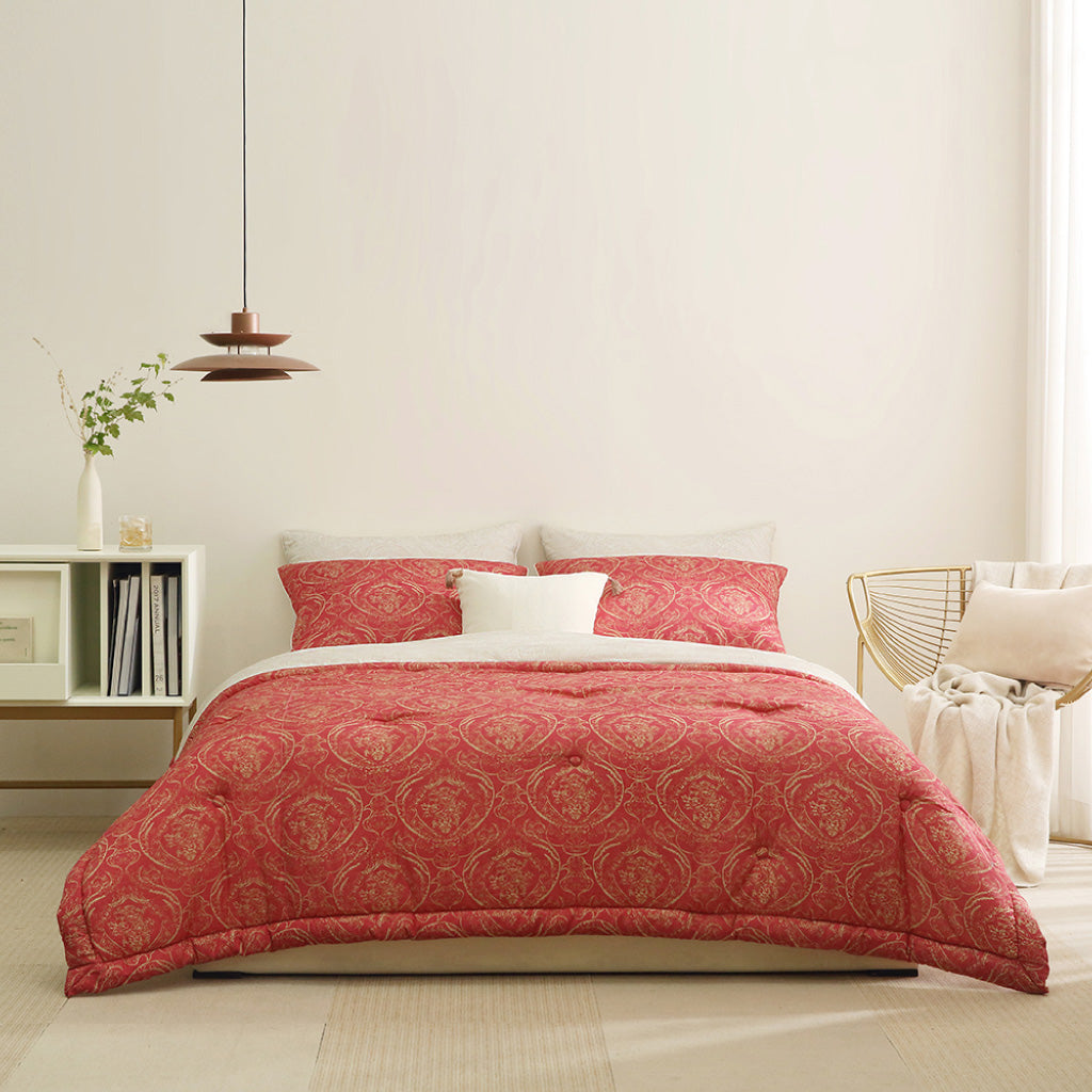 Copy of 100% Modal Cotton Korean Duvet Bedding Set - Gilt Red – BDK MINT