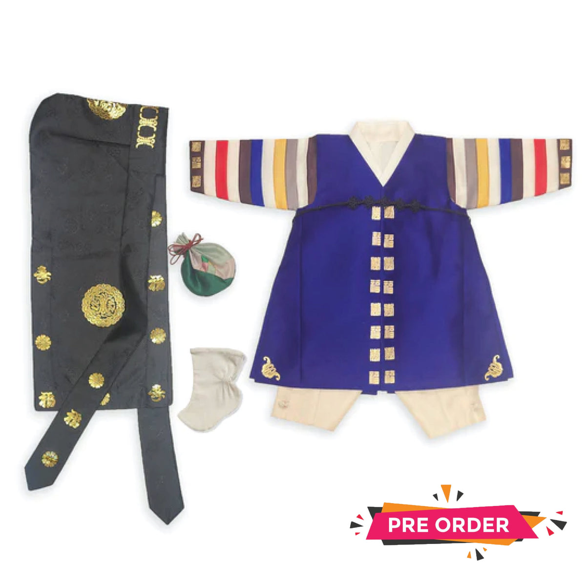 boy dol hanbok - Han - 6 pieces boy dol hanbok set - bdkmint – BDK MINT